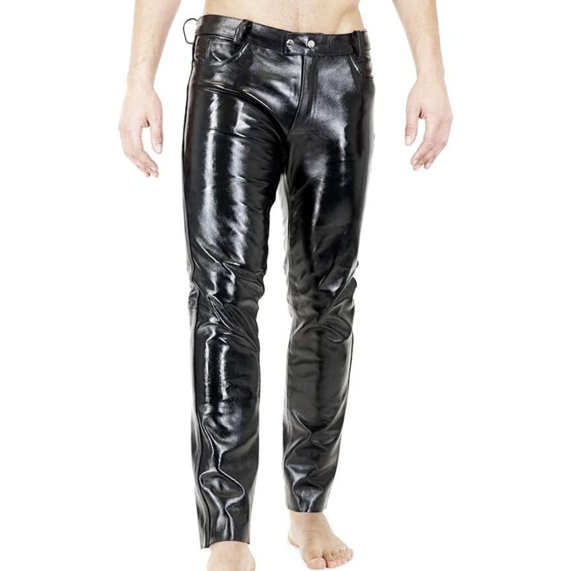 Darren Black Mens Leather Chaps