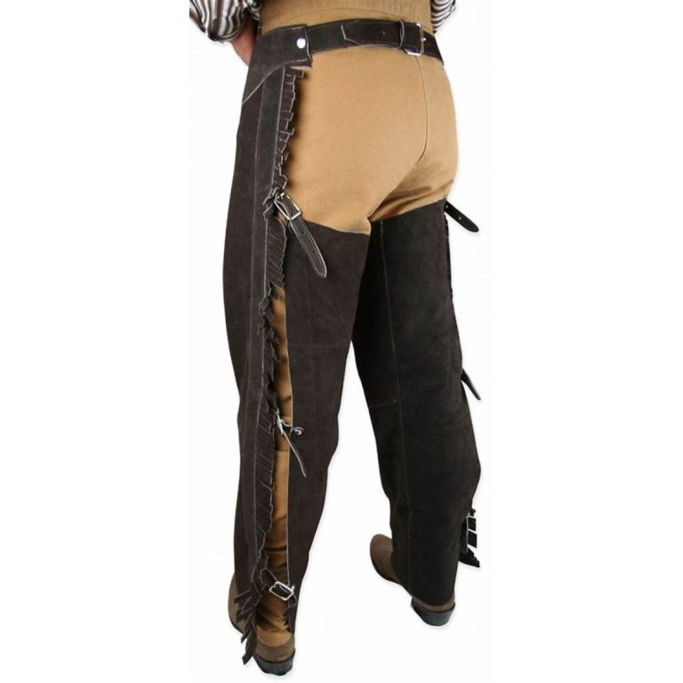 Bronco Buster Western Cowboy Leather Chaps