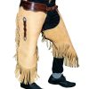 Ranch Rider Brown Leather Western Chaps