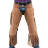 Sullivan Black Leather Western Chaps
