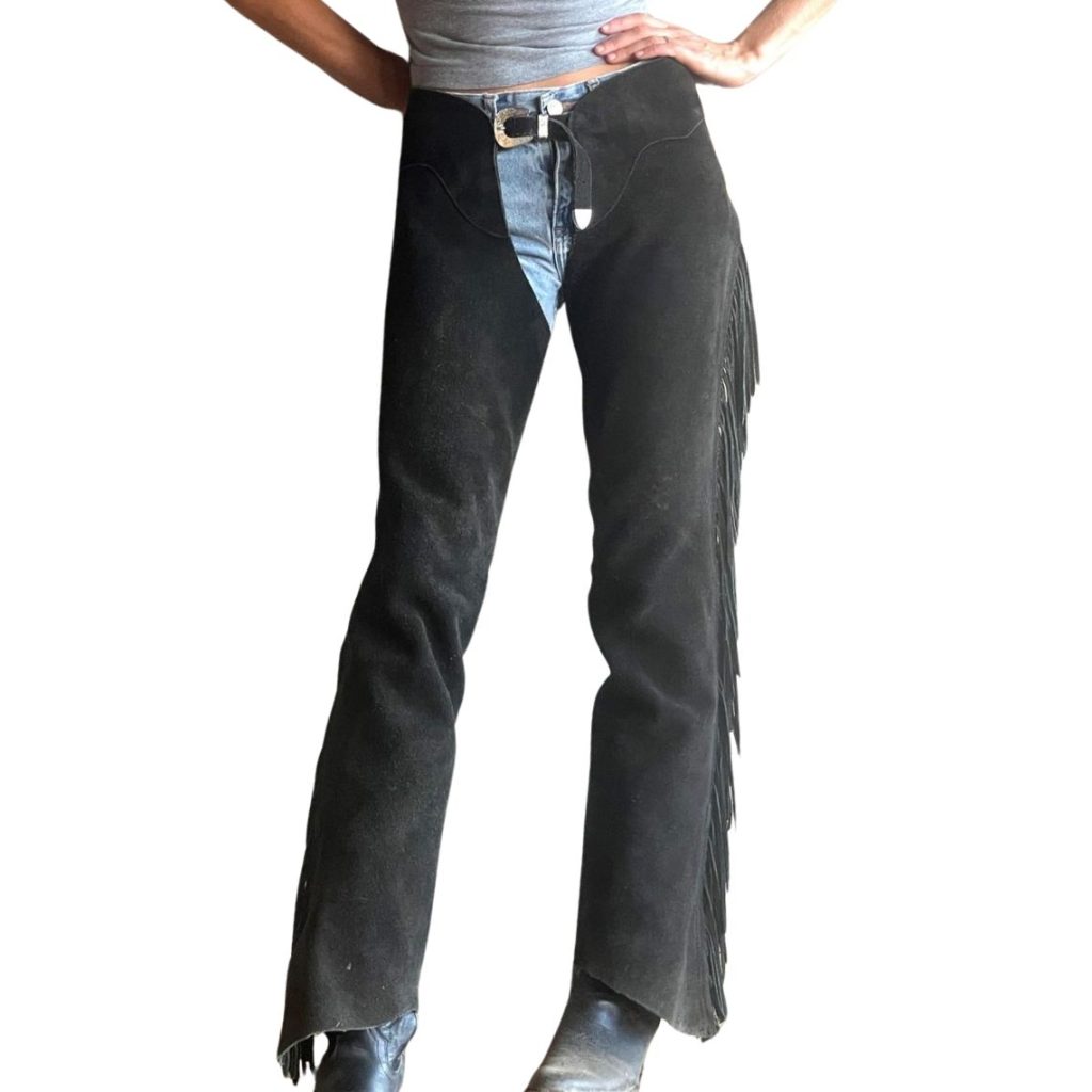 Womens Fringe Chaps | Womens Leather Chaps With Fringe