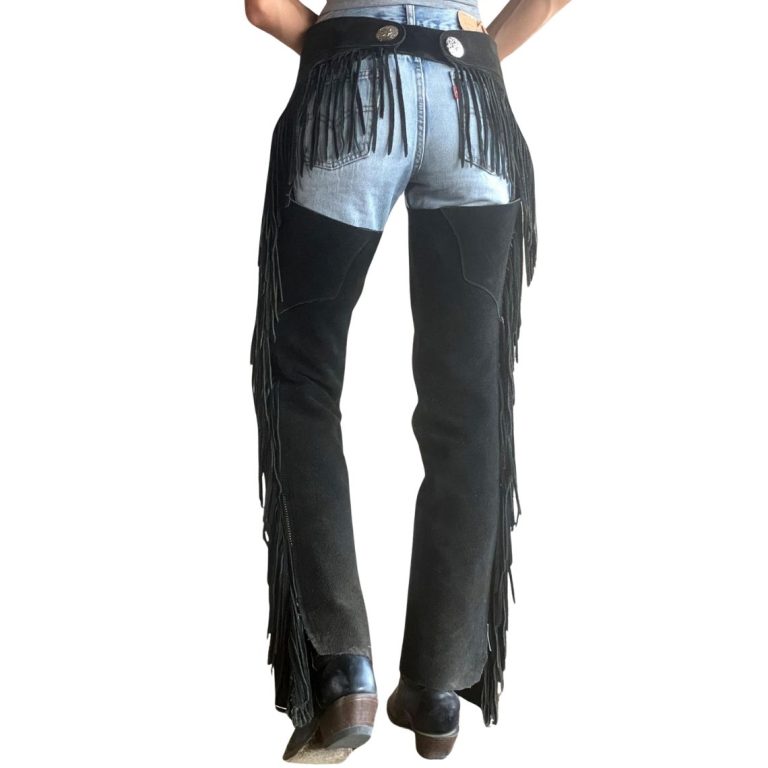 Womens Fringe Chaps | Womens Leather Chaps With Fringe