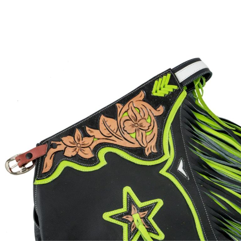 American Flag Purple and Black Rodeo Chaps