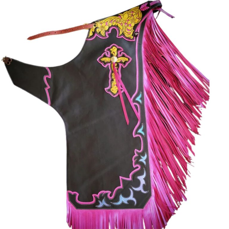 Brown Cowboy Chaps Rodeo Suede