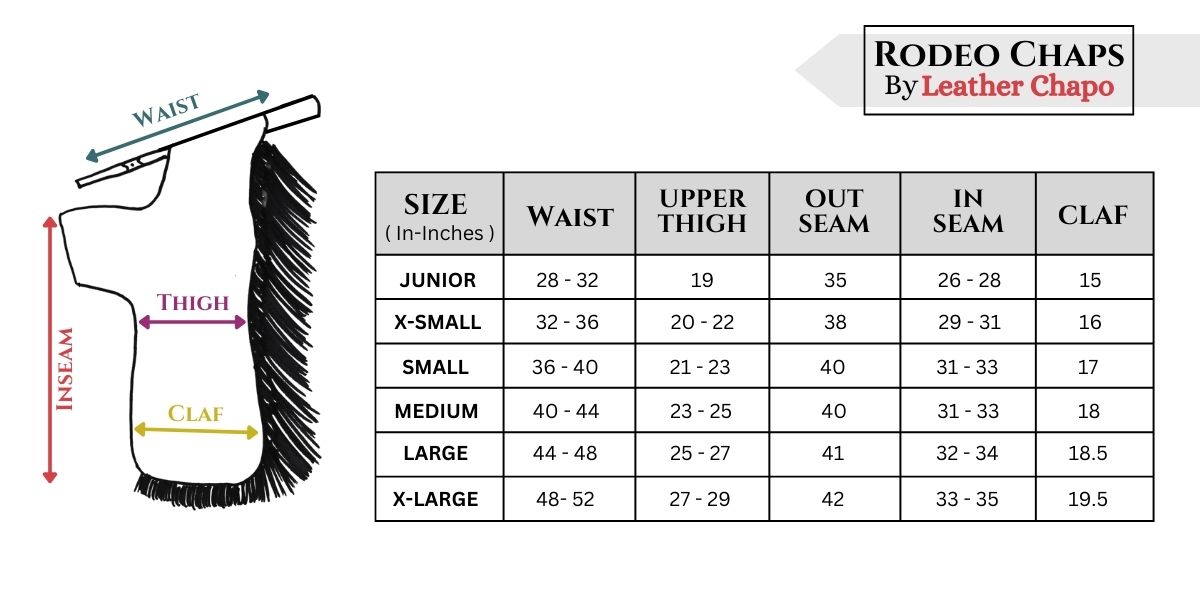 Firestorm Red Rodeo Chaps