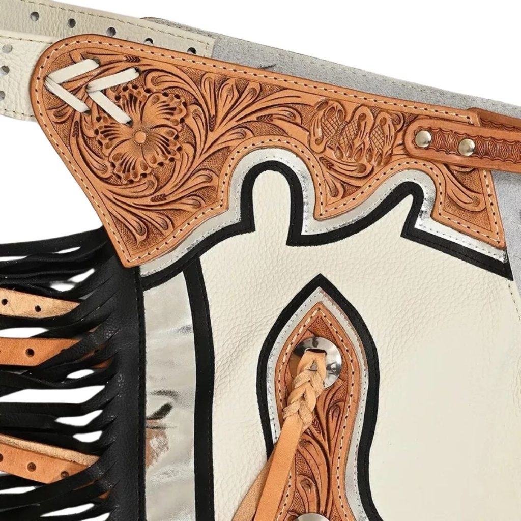 Horn Wild Green Rodeo Chaps